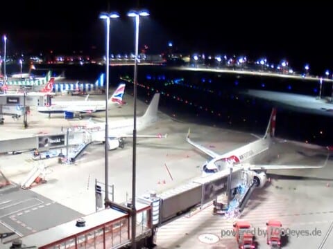 Spannende Webcam Airport Hamburg Bild